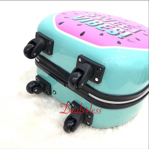 Justice | Bags | Justice Hard Shell Suitcase Round Wheelie Luggage ...